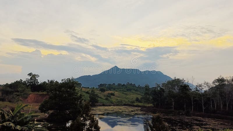 Evening Atmosphere in West Kalimantan Stock Photo - Image of view ...