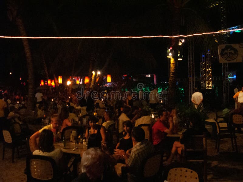 Evening on the Beach in Cabarete Editorial Stock Photo - Image of ...