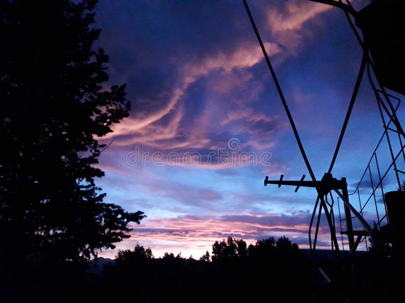 Evening blue sky stock image. Image of wind, beautiful - 183274785