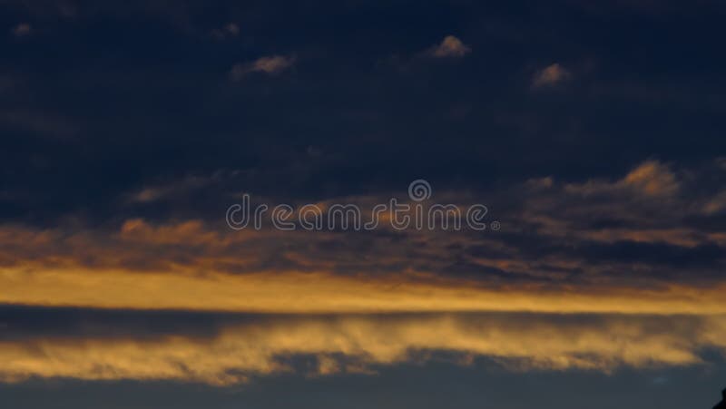 Evening Bright Sky at Sunset Stock Image - Image of clouds, nature ...