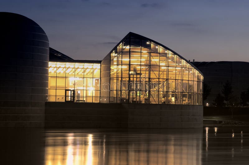 Evening Building stock photo. Image of twilight, unique - 104788