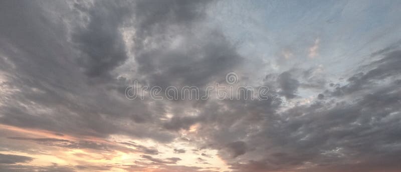 The Evening Cloudy Sky. Dramatic Sky Stock Photo - Image of clouds ...
