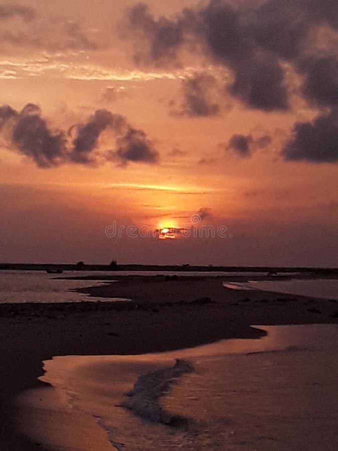 Evening Colourful Sky Mood Picture Stock Image - Image of evening ...