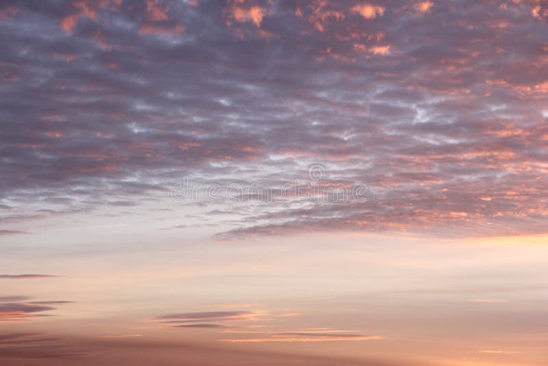 Evening Dark Clouds and Sky at Sunset. Stock Image - Image of sunrise ...