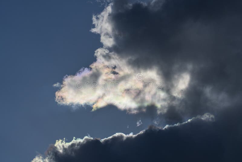 Dark Gray Clouds Fly Across the Sky. Puffy Fluffy Grey Clouds at Spring ...