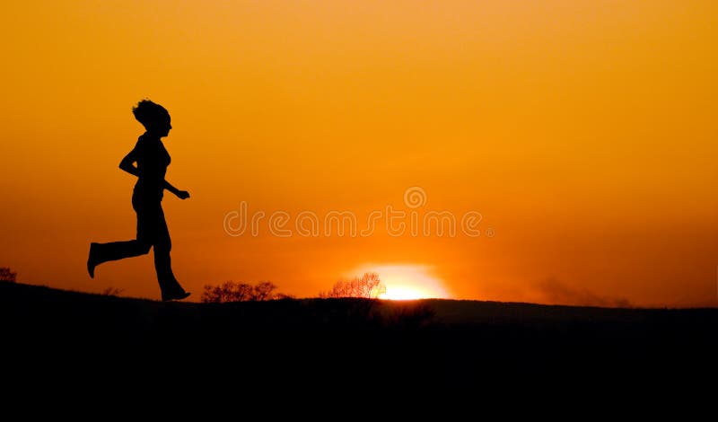 Evening exercise stock photo. Image of outside, female - 9788900
