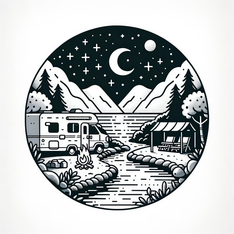 Harmony Rv Campsite Stock Illustrations – 14 Harmony Rv Campsite Stock ...
