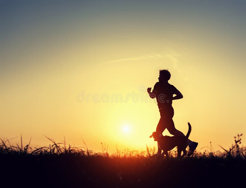 Evening jogging stock photo. Image of nightfall, running - 9471018