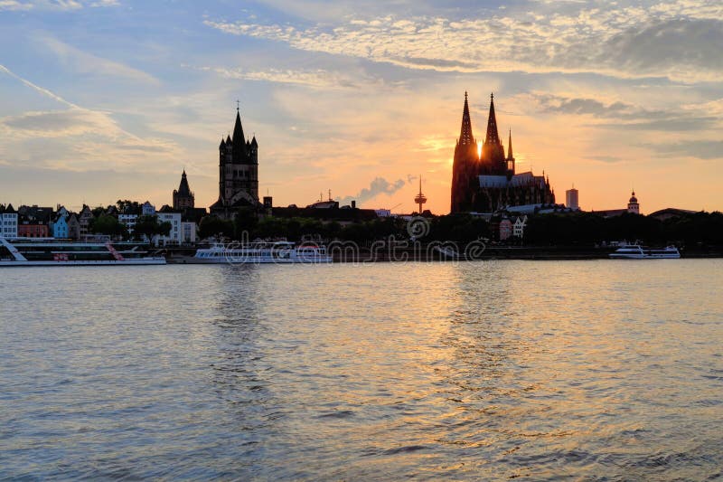 Cologne Dome at Sunset editorial photography. Image of cathedral ...