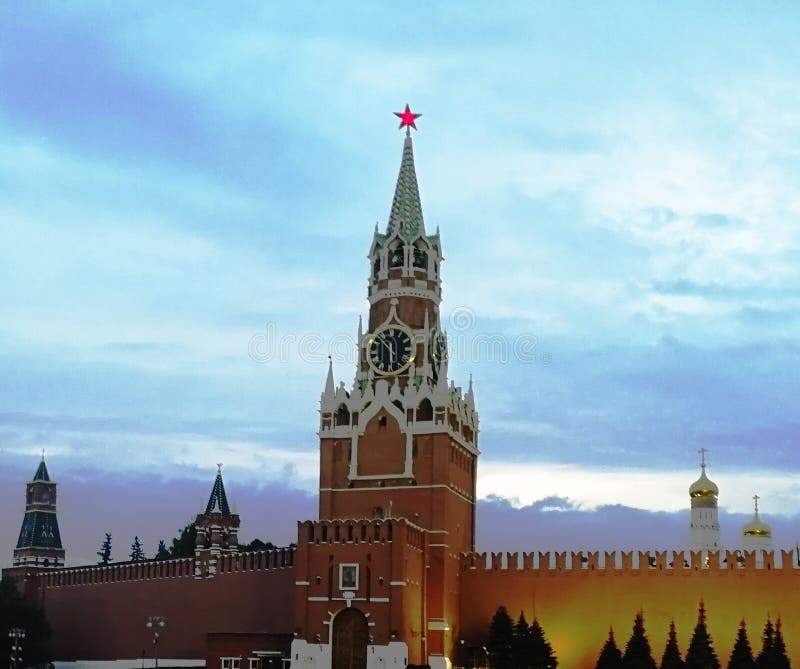 The Evening Kremlin editorial image. Image of moscow - 167364490