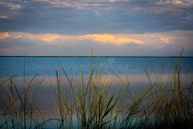 Evening on lake stock image. Image of blue, fishing - 153764147