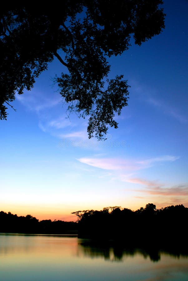 Evening lake sky stock photo. Image of landscape, colourful - 3536978