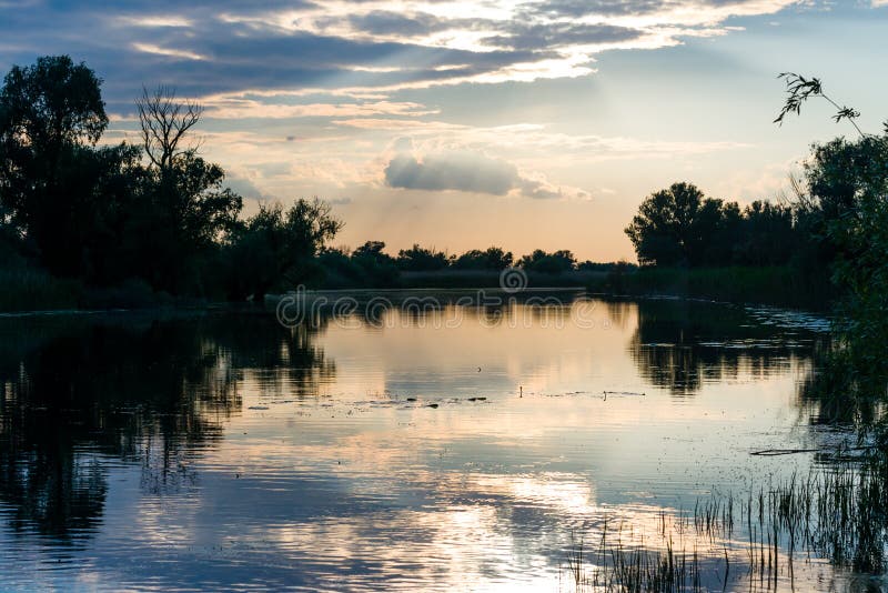 Evening lake stock photo. Image of evening, lake, wonderful - 105768976