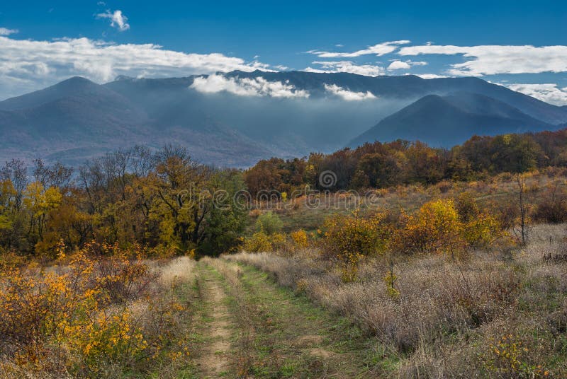 Evening Landscape in Mountains Stock Image - Image of fall, evening ...