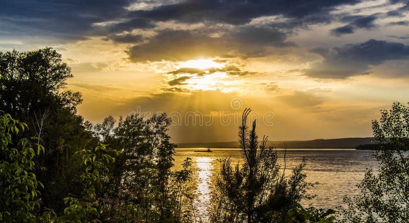 Evening landscape river stock image. Image of scenics - 66699557