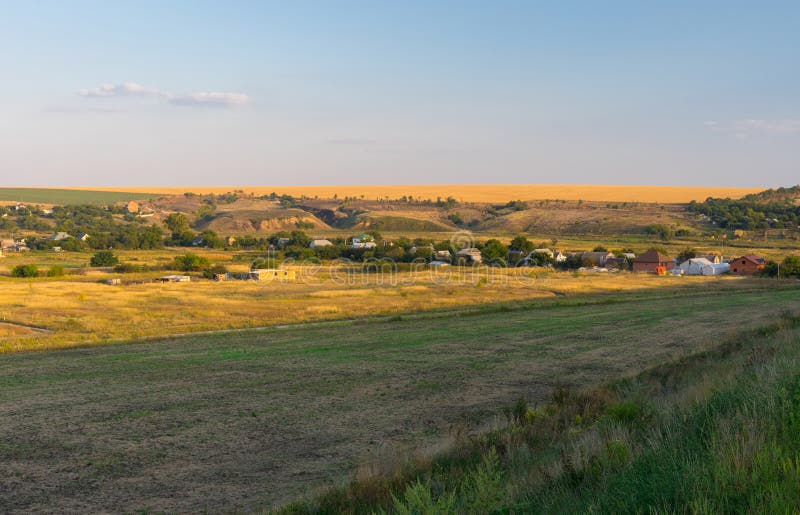 Evening Landscape in Ukraine Stock Photo - Image of classic, culture ...