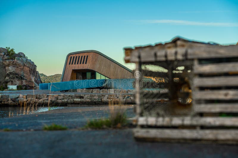 Evening Light Over Underwater Micheling Restaurant Under.. Editorial ...