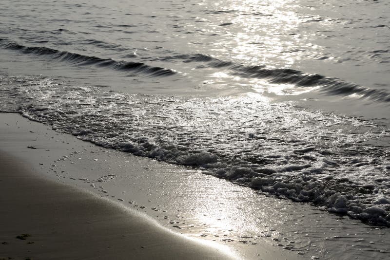 Evening Light is Reflected in the Baltic Sea Stock Photo - Image of ...