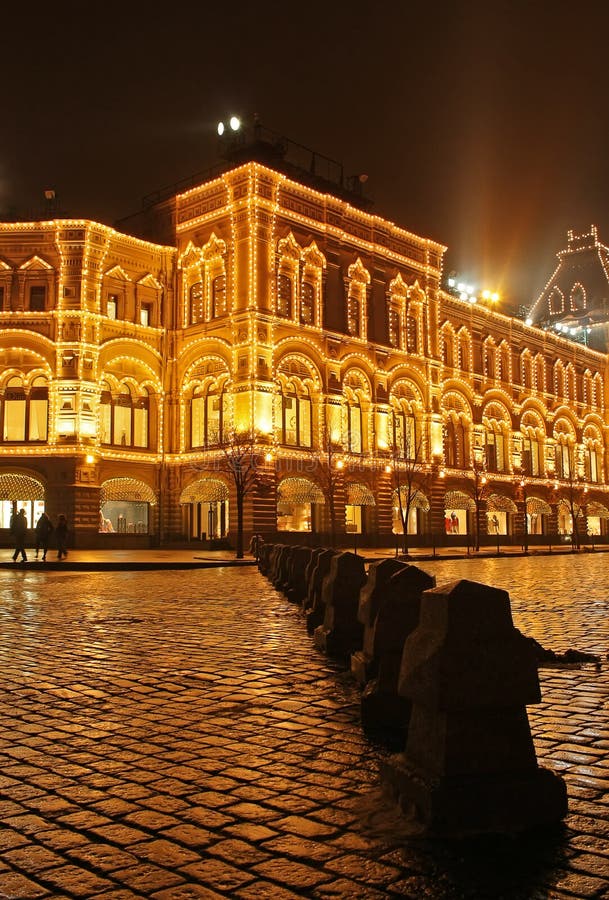 Evening Lights of Red Square Stock Image - Image of light, stores: 12179649