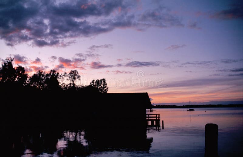Evening mood at the lake stock photo. Image of germany - 7227256