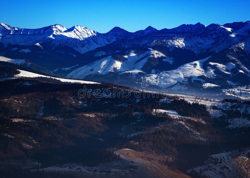 Evening Mountain Spring Scenery Stock Photo - Image of mountains ...
