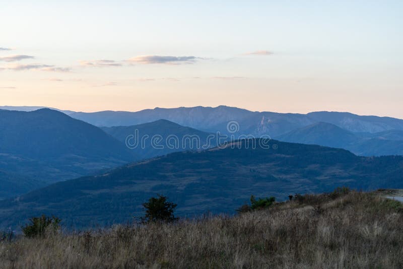 Evening in Mountains Landscape Stock Image - Image of serenity ...