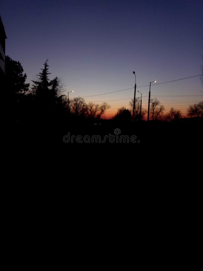 Evening stock image. Image of night, evening, sunset - 141315383