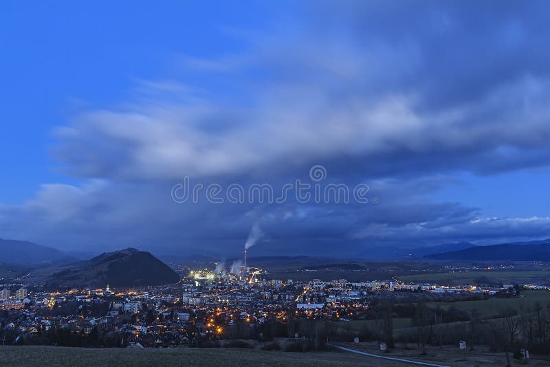 Evening Over the City after the Rain Stock Image - Image of macro ...