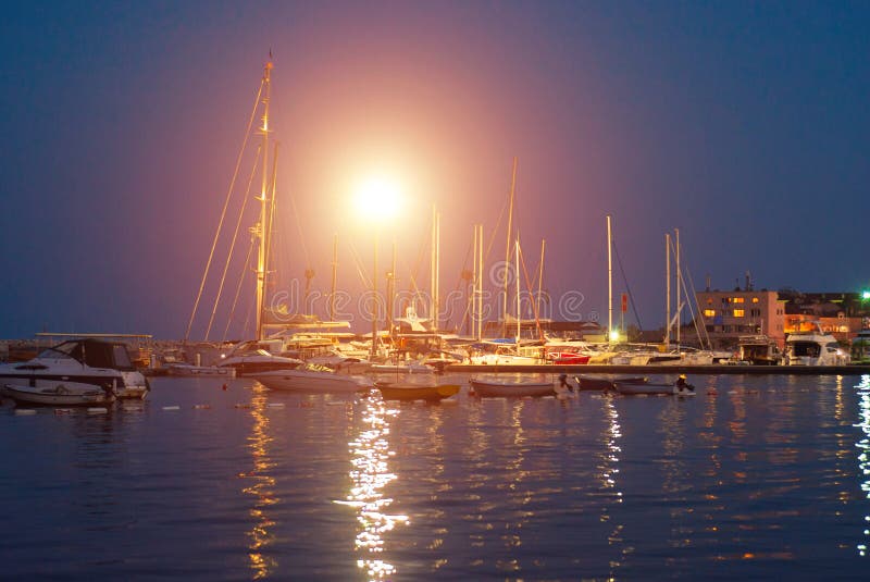 Evening at the pier stock photo. Image of saint, craft - 55291186