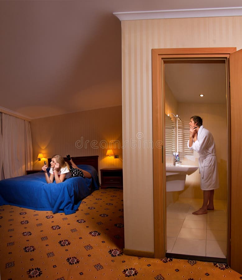 Man Women Making Out Youtube Bed Stock Photos - Free & Royalty-Free ...