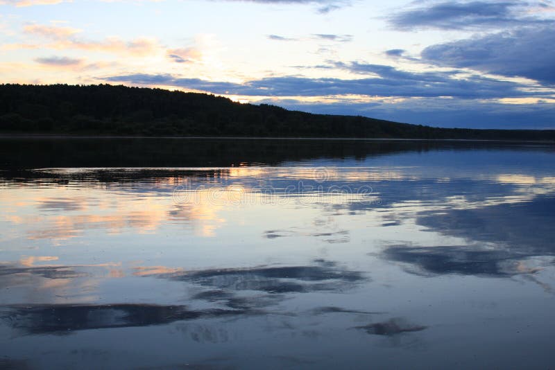 The evening river stock photo. Image of river, sunset - 8492016