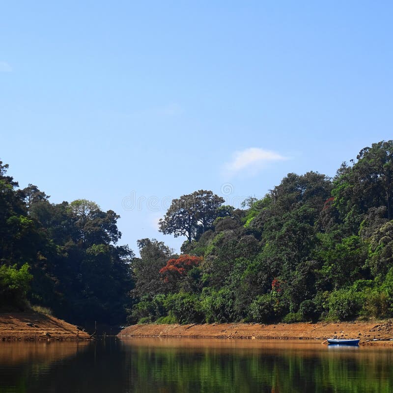 An Evening on a River Bank in Kerala, India Stock Image - Image of ...