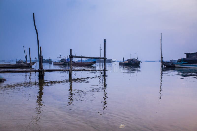 The evening of river stock photo. Image of calm, outdoor - 50213560