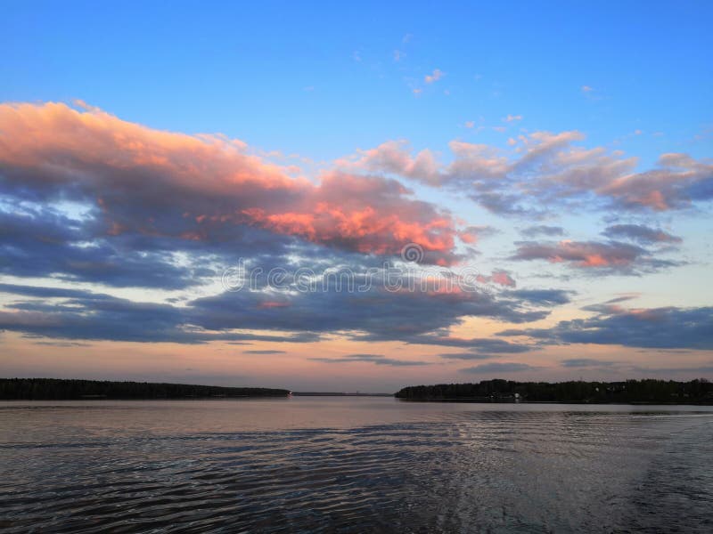 Evening on the river stock photo. Image of weather, river - 146690214