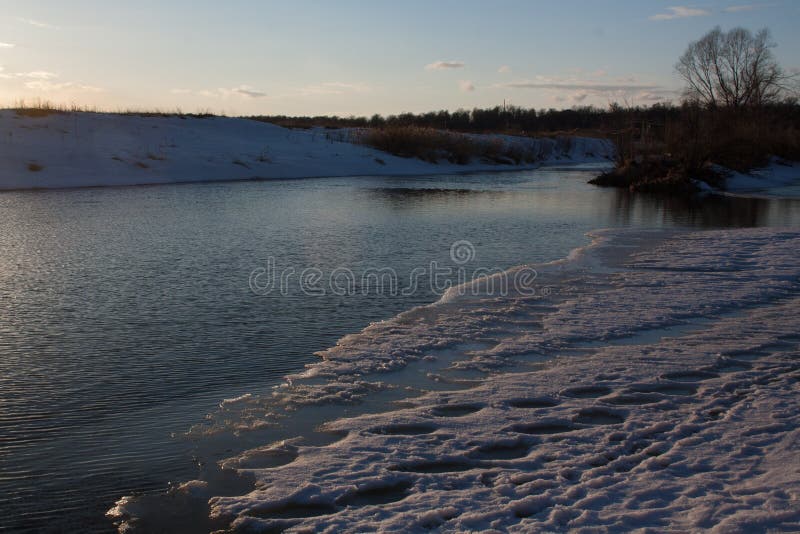 Evening river stock image. Image of water, nice, surface - 52510581