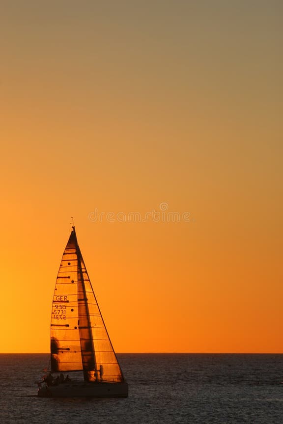 Evening sail stock photo. Image of adventure, light, ocean - 5860014