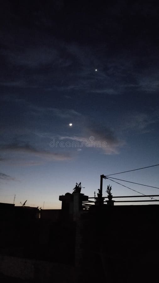 Evening Scene from My Terrace Stock Photo - Image of streetlight ...