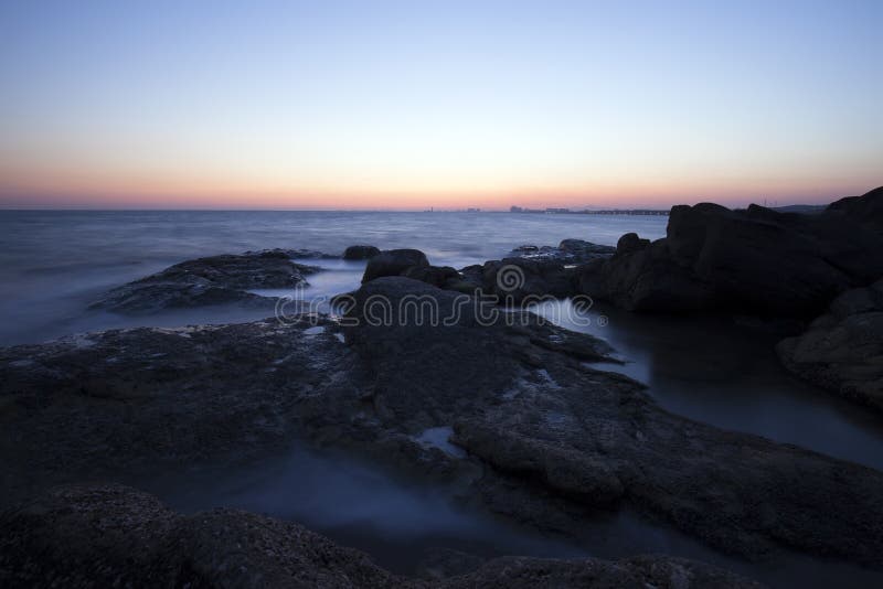 Evening beach stock image. Image of beach, dusk, destination - 173779341