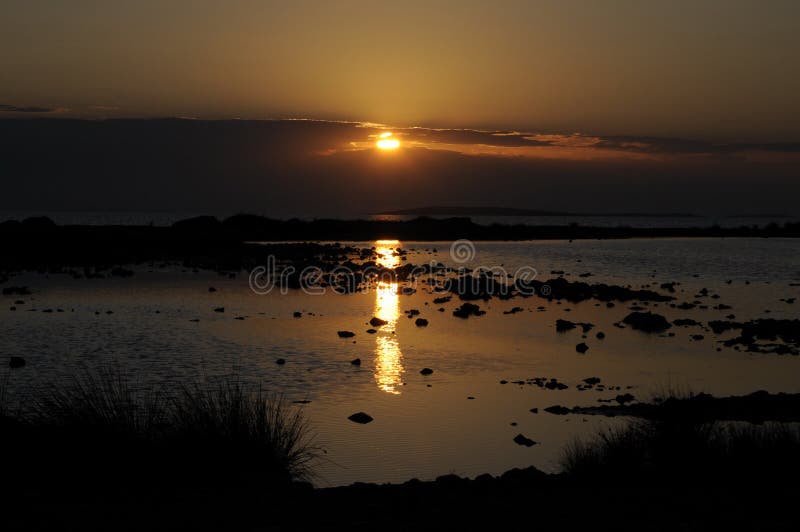 Evening at the sea stock image. Image of ocean, sunbeam - 24775283