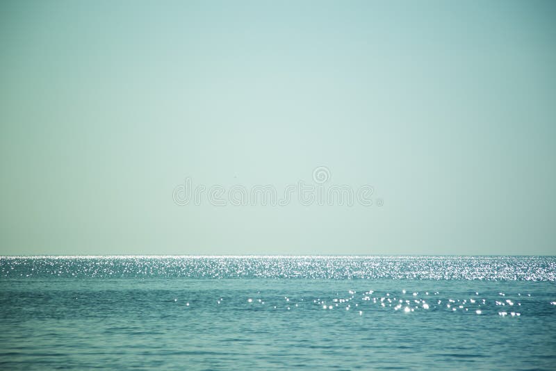 The Evening Sea is Quiet. Sea without Waves Stock Photo - Image of ...
