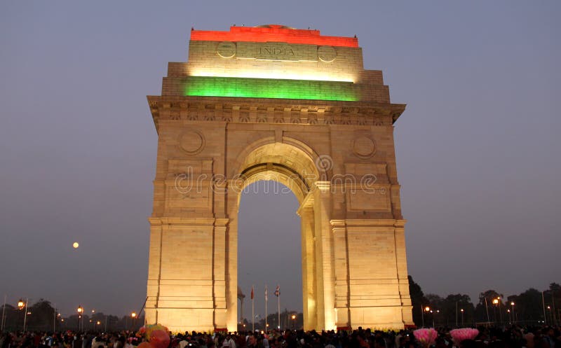Evening Shot of India Gate on Republic Day Editorial Stock Image ...