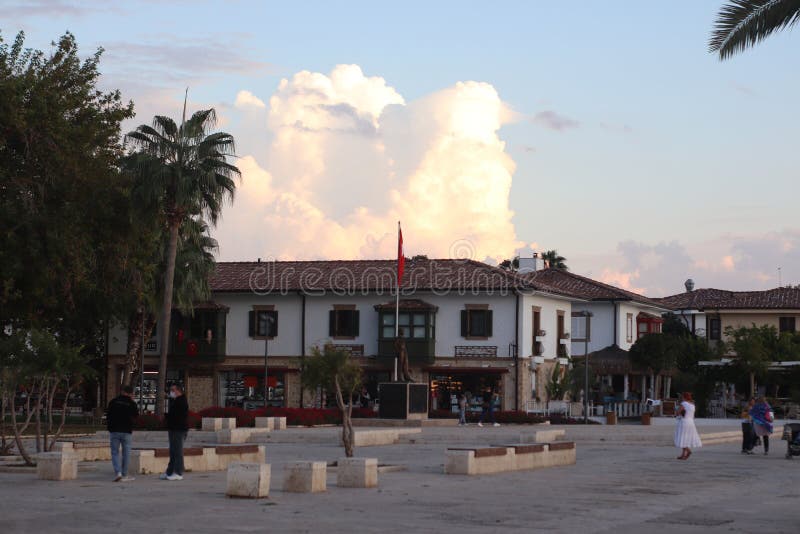 Evening Side City in Turkey Editorial Stock Photo - Image of coast ...
