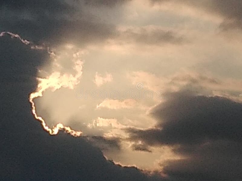 Evening skey light clowed stock photo. Image of clowe - 179614892