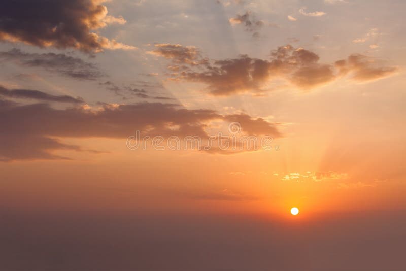 Evening sky with clouds stock photo. Image of nature - 74812998