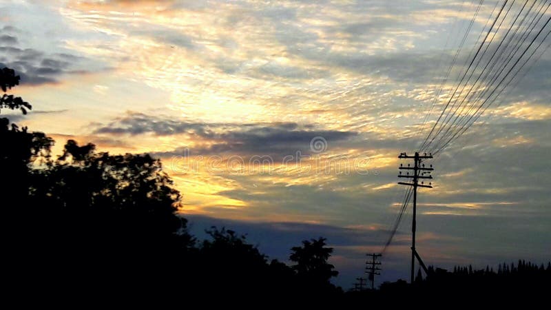 Evening stock photo. Image of nature, evening, setting - 102040428