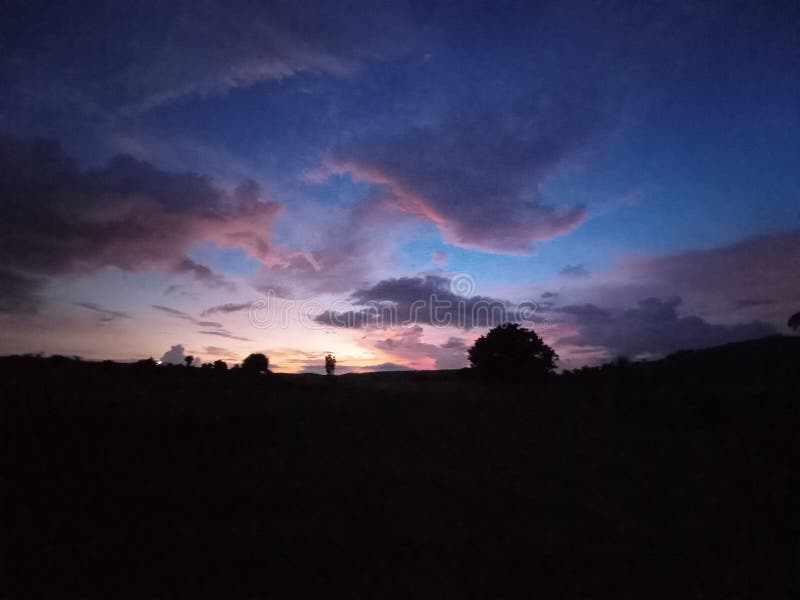 Evening sky stock image. Image of evening, morning, afterglow - 193430281