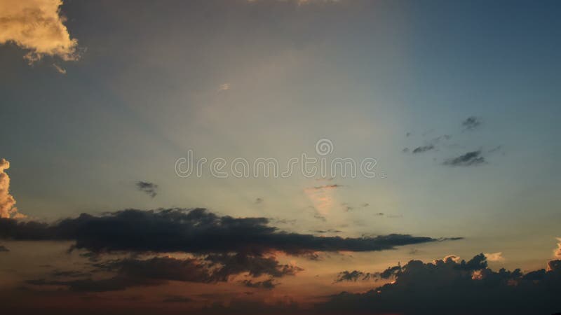 Sunset at Rayong, Evening Sky Turning Dark As the Sun is Setting Stock ...