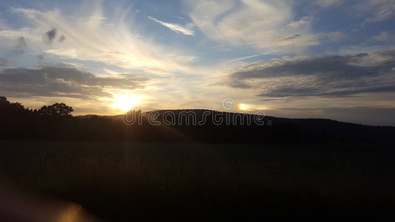 Evening Sky stock photo. Image of sunny, suns, nature - 73920532