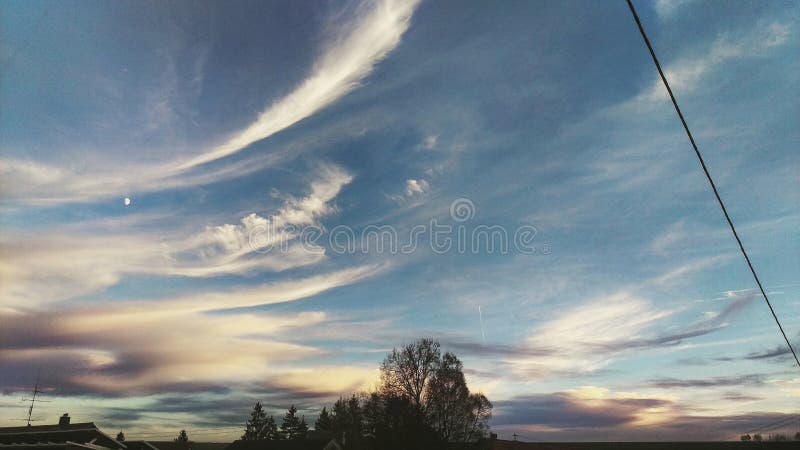 Evening Sky stock image. Image of germany, evening - 84363927