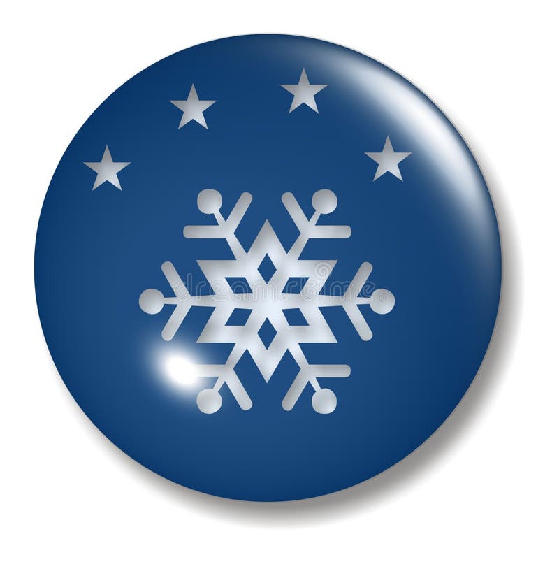 Evening Snow Button Orb stock illustration. Illustration of isolated ...